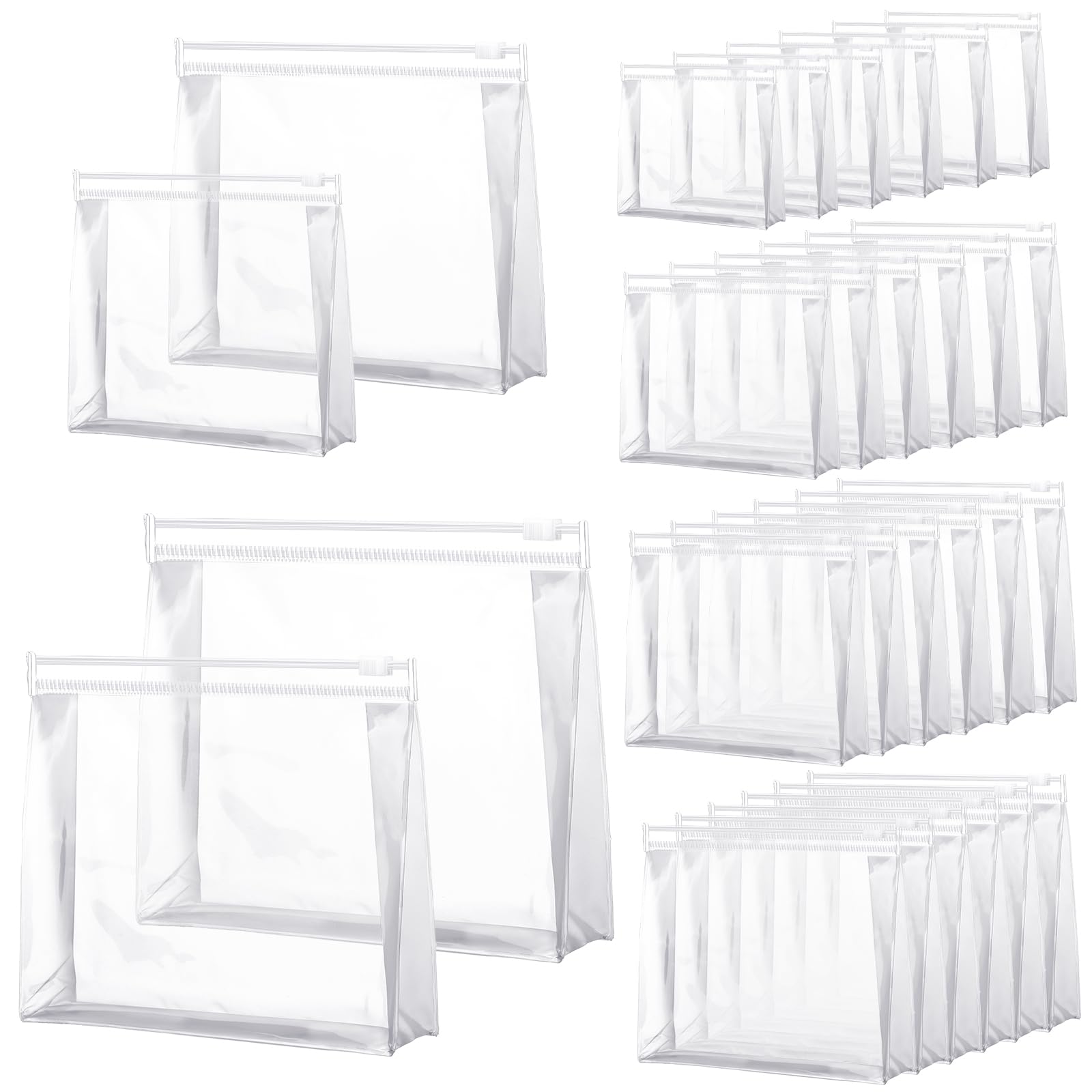 Amazon.com: Xuniea 100 Pcs Mini Clear Makeup Bag PVC Small Travel ...