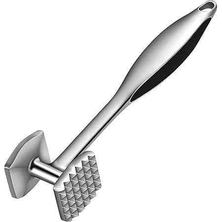 Amazon.com: Meat Tenderizer, Dual-Sided Nails Meat Mallet, Meat Hammer ...