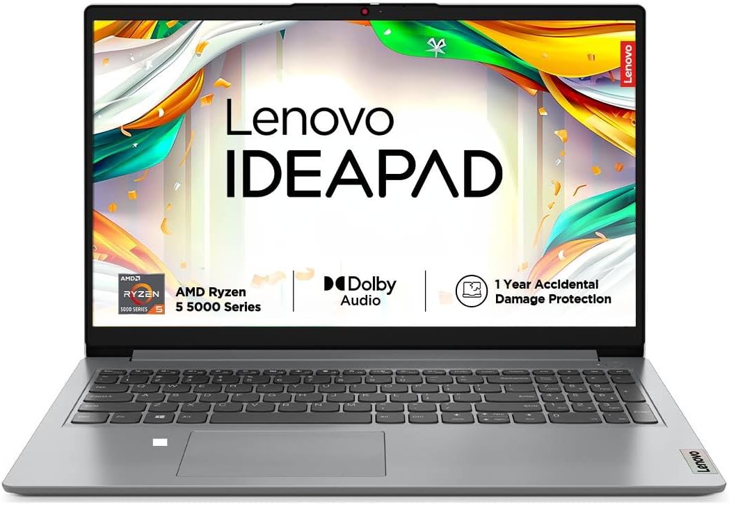 Lenovo IdeaPad Slim 1 AMD Ryzen 5 5500U 15.6" HD Thin and Light Laptop ...