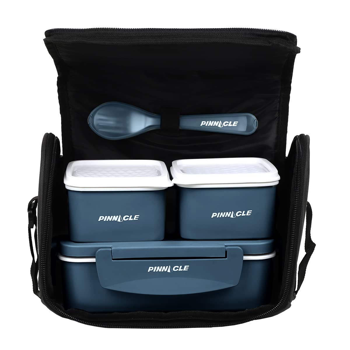 Buy Pinnacle Pyramid Lunch Box Kit – 750ML + 2*250ML + 200ML SS ...