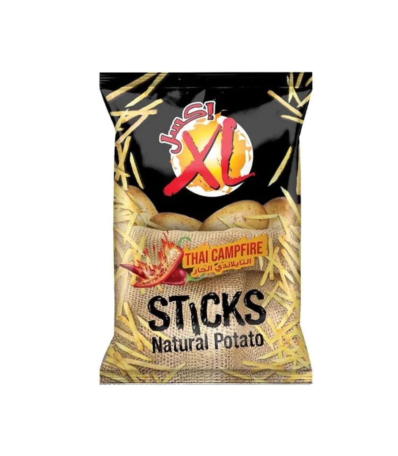 XL Chips Fresh Potato Sticks Thai Campfire 80 G : Buy Online at Best ...