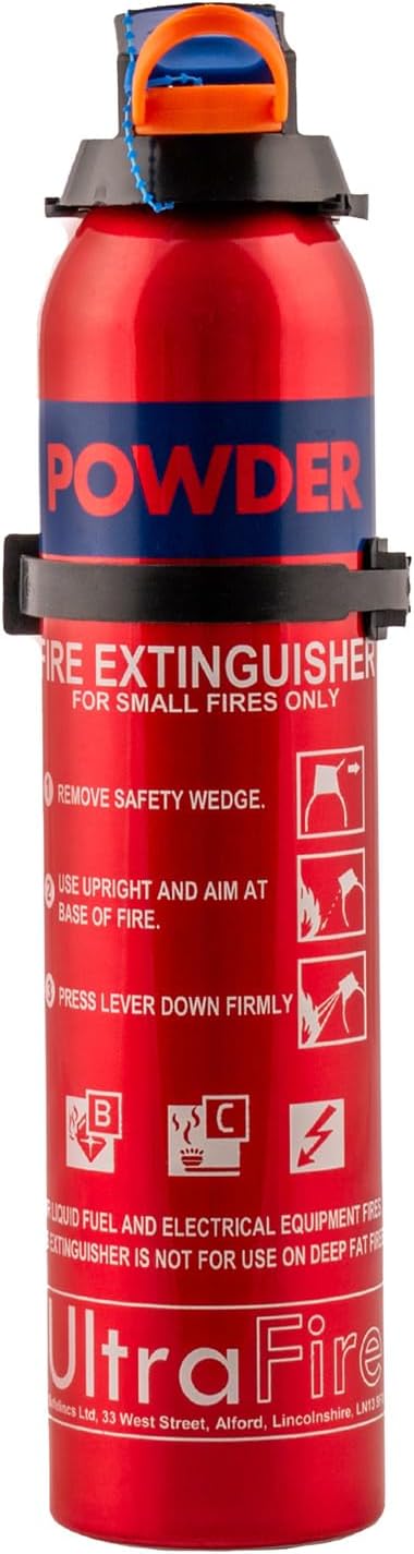 UltraFire UFXALPHA 600g Powder Fire Extinguisher for Cars, Caravans ...