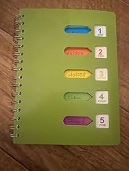 Kesote Lined Notebook Subject Notebook with Dividers Wirebound Notebook ...