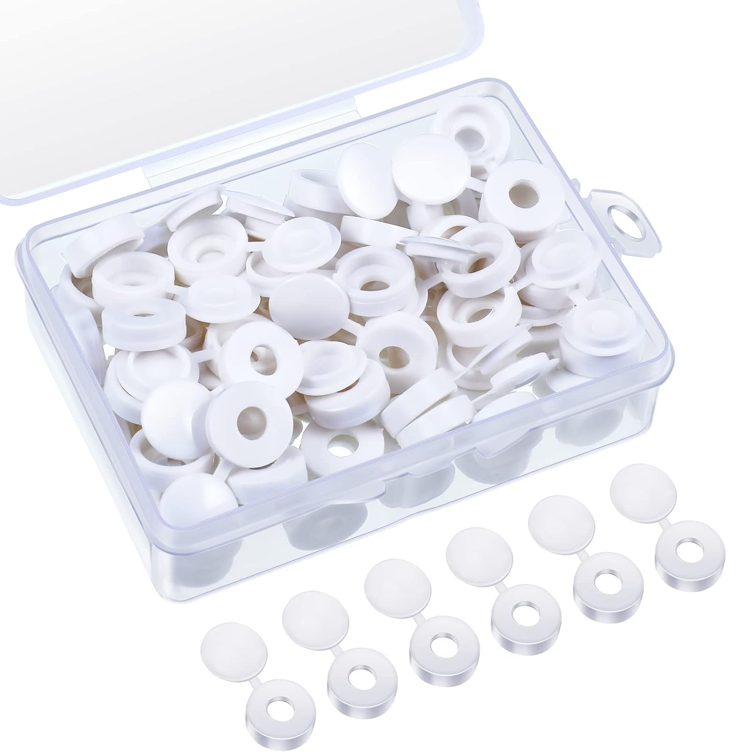 Pangda 60 Pieces Screw Cap Plastic Screw Covers for Number 3 and 5 ...