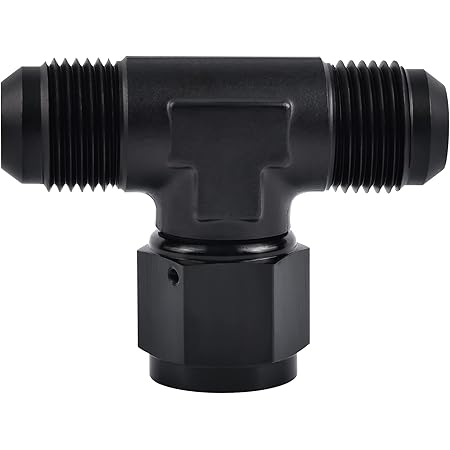 Amazon.com: AC PERFORMANCE Black Aluminum -10AN -10AN Male Flare Tee ...