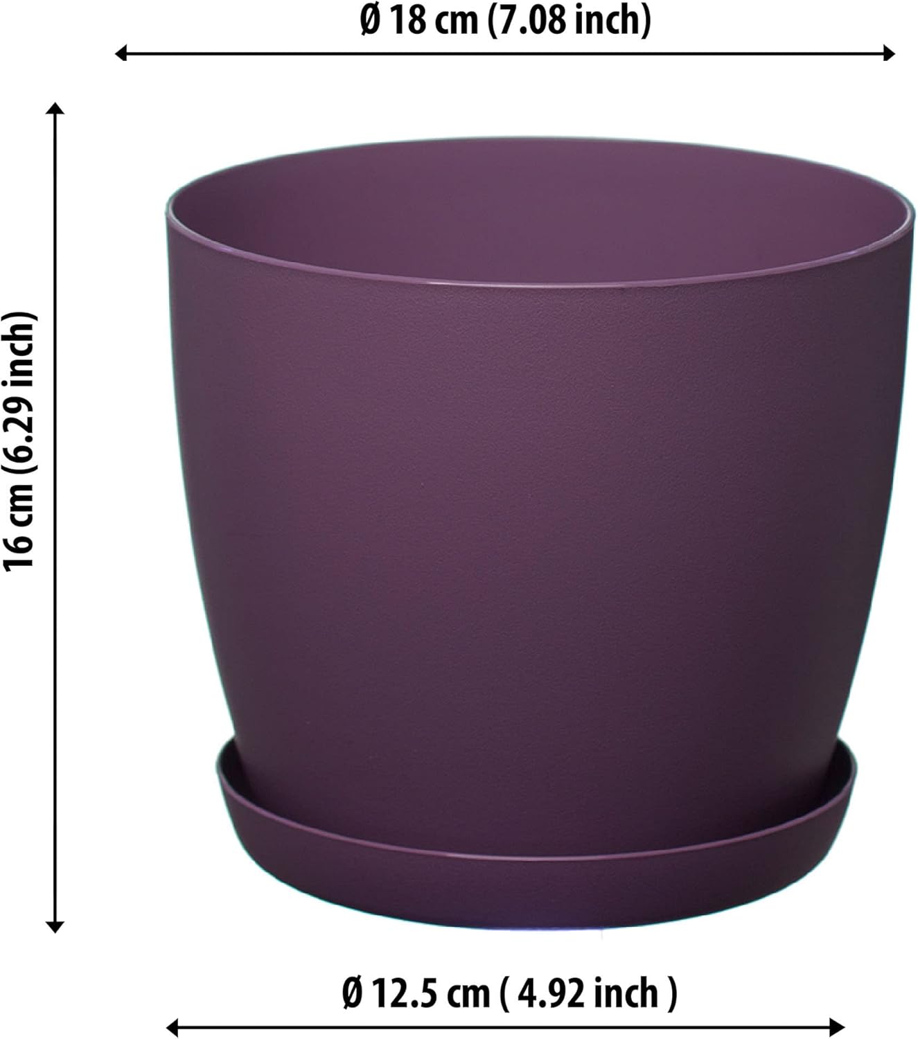 Home Garden Ornaments Violet Plant Pots Indoor 18cm Diameter – Plant ...