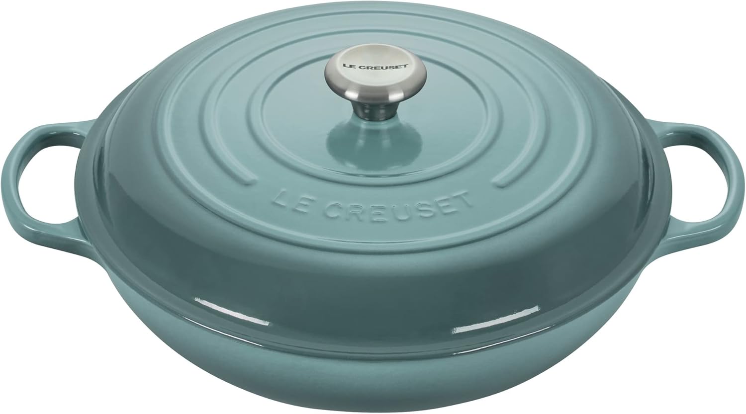 Amazon.com: Le Creuset Enameled Cast Iron Signature Braiser, 5 qt., Sea ...