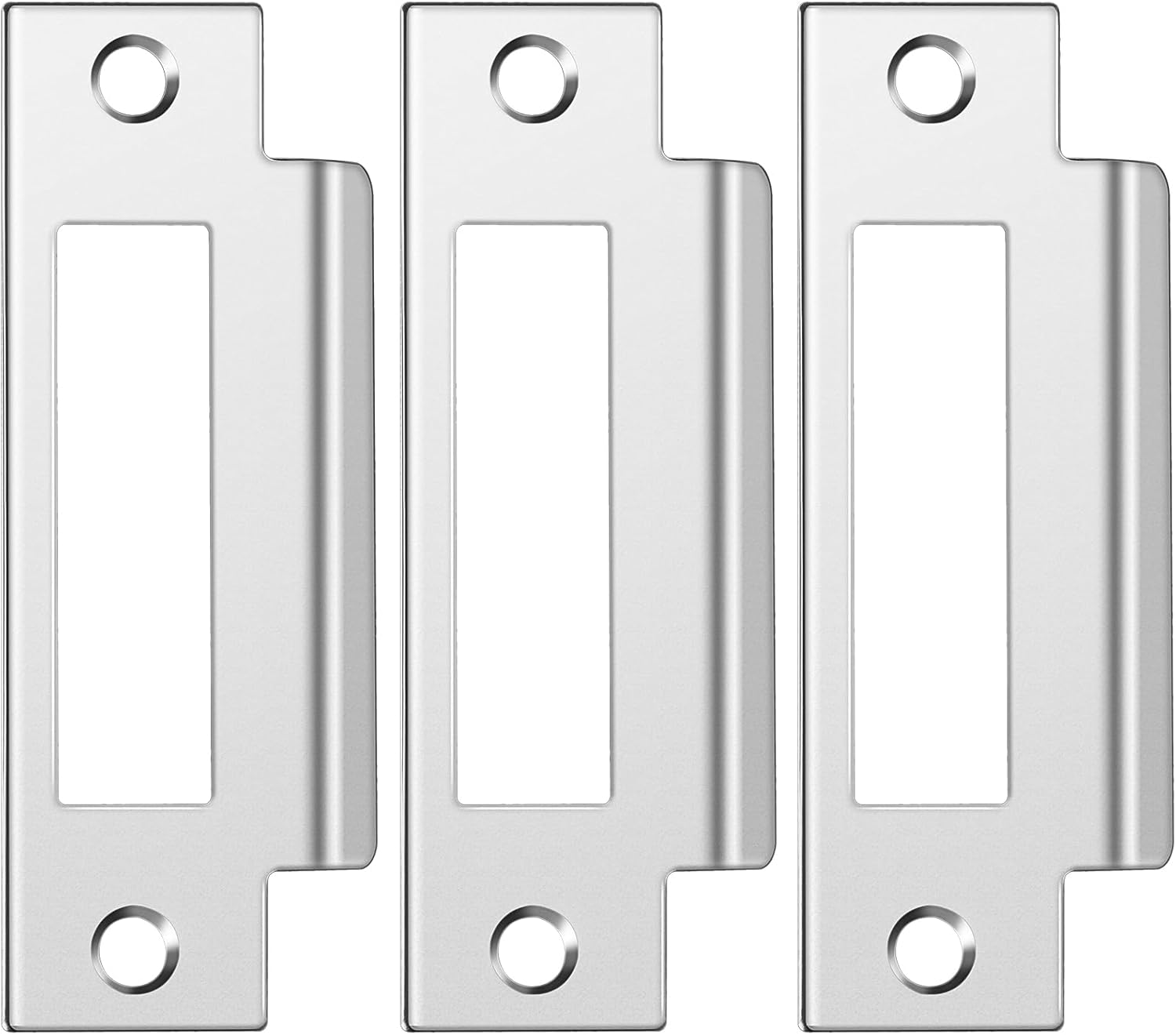 Haiabei 3Pcs 4-7/8" Zinc Plated Strike Plate Universal Door Strike ...