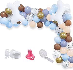 Amazon.com: Dog Balloon Garland Arch Kit, Dog Paw Balloon Arch, Puppy Dog Birthday Balloons ...