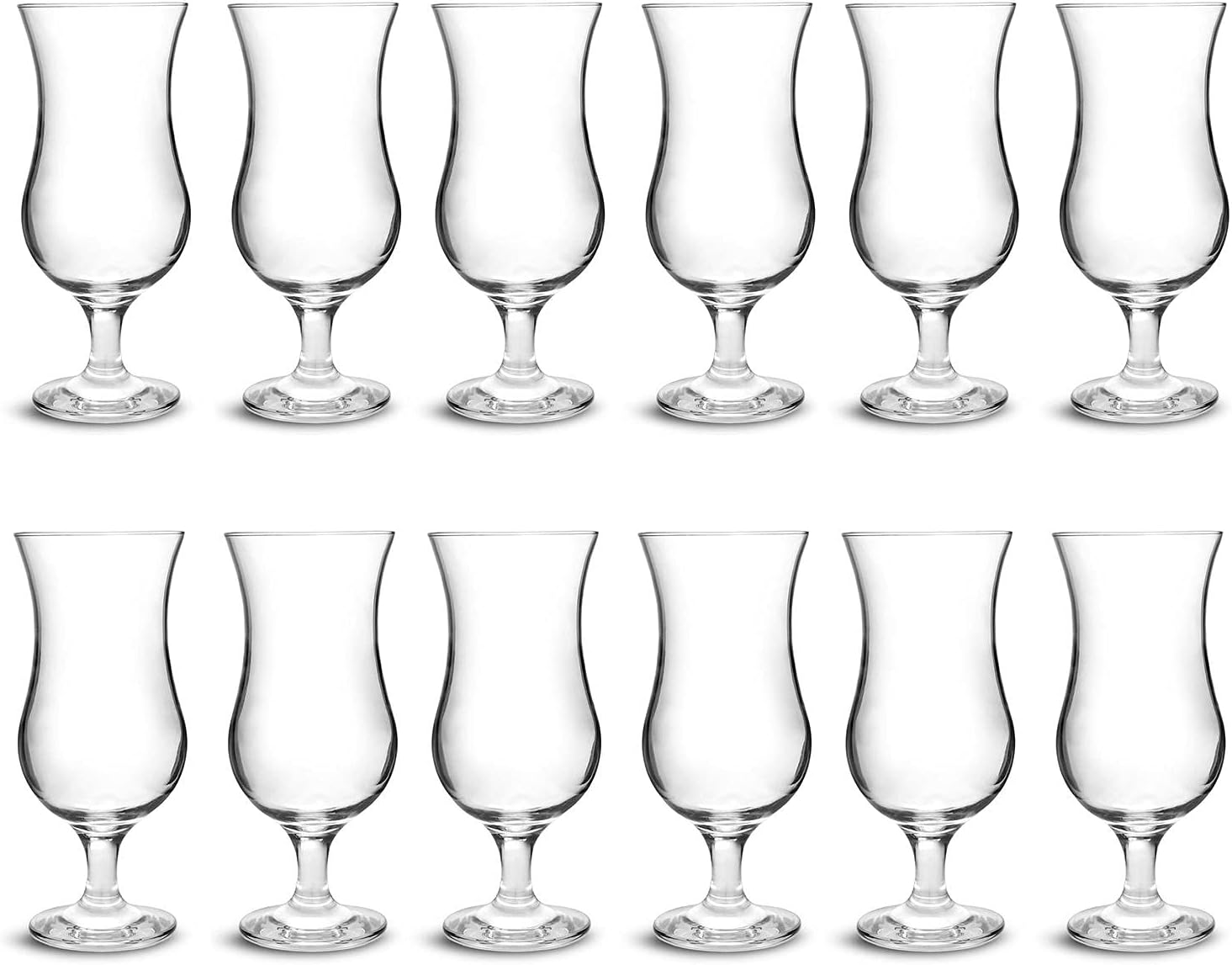 simpahome Pina Colada Cocktail Glasses - 12 x 580ml, Transparent ...