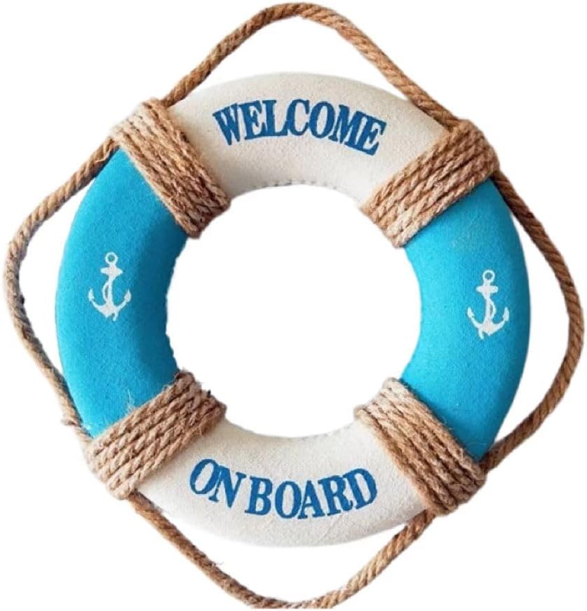 Amazon.com: Life Preserver Ring 20.5 in,Pool Life Ring with RopeTape ...