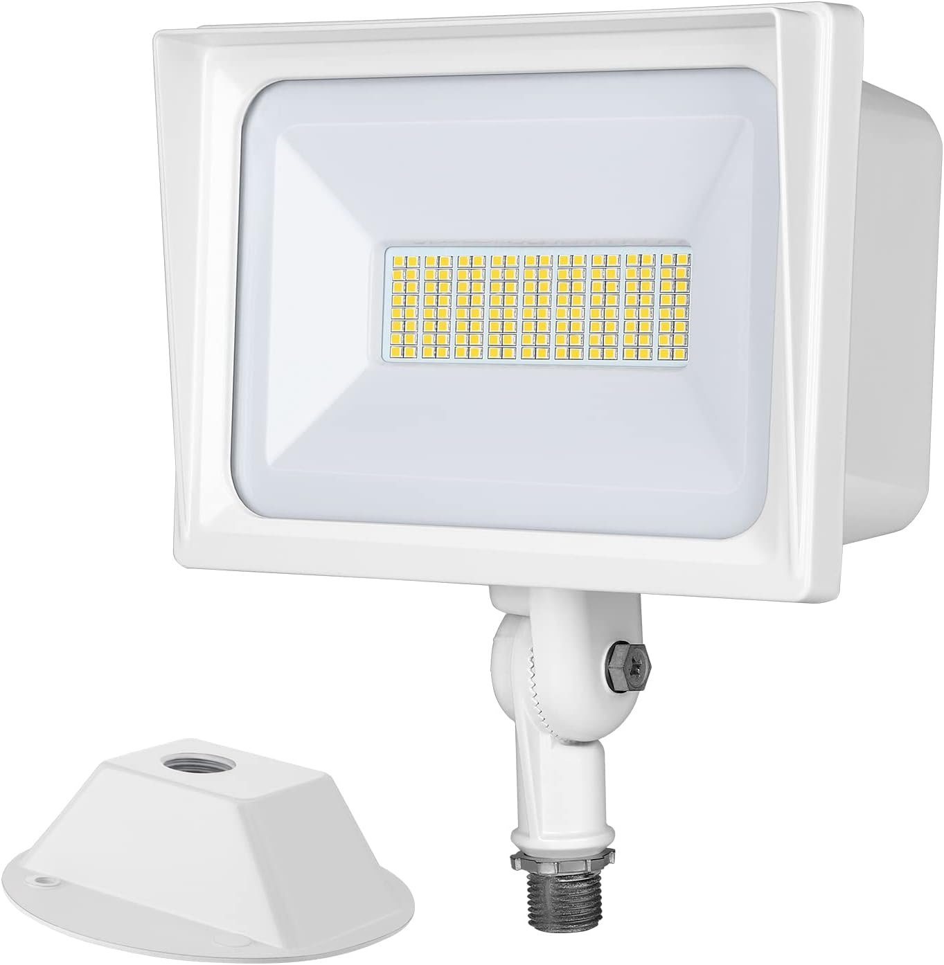 SANSI 60-70W (500w Equiv.) Outdoor LED Security Flood Light with Plug ...