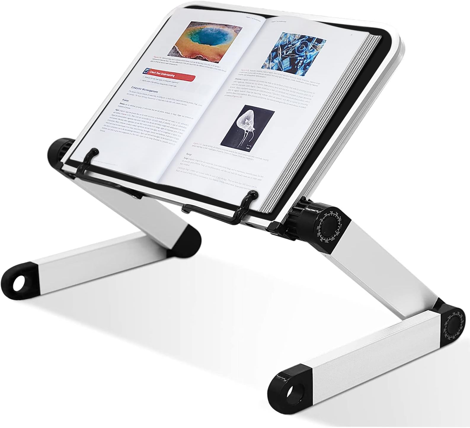 Amazon.com : Adjustable Book Stand,Durable and Lightweight Aluminum ...