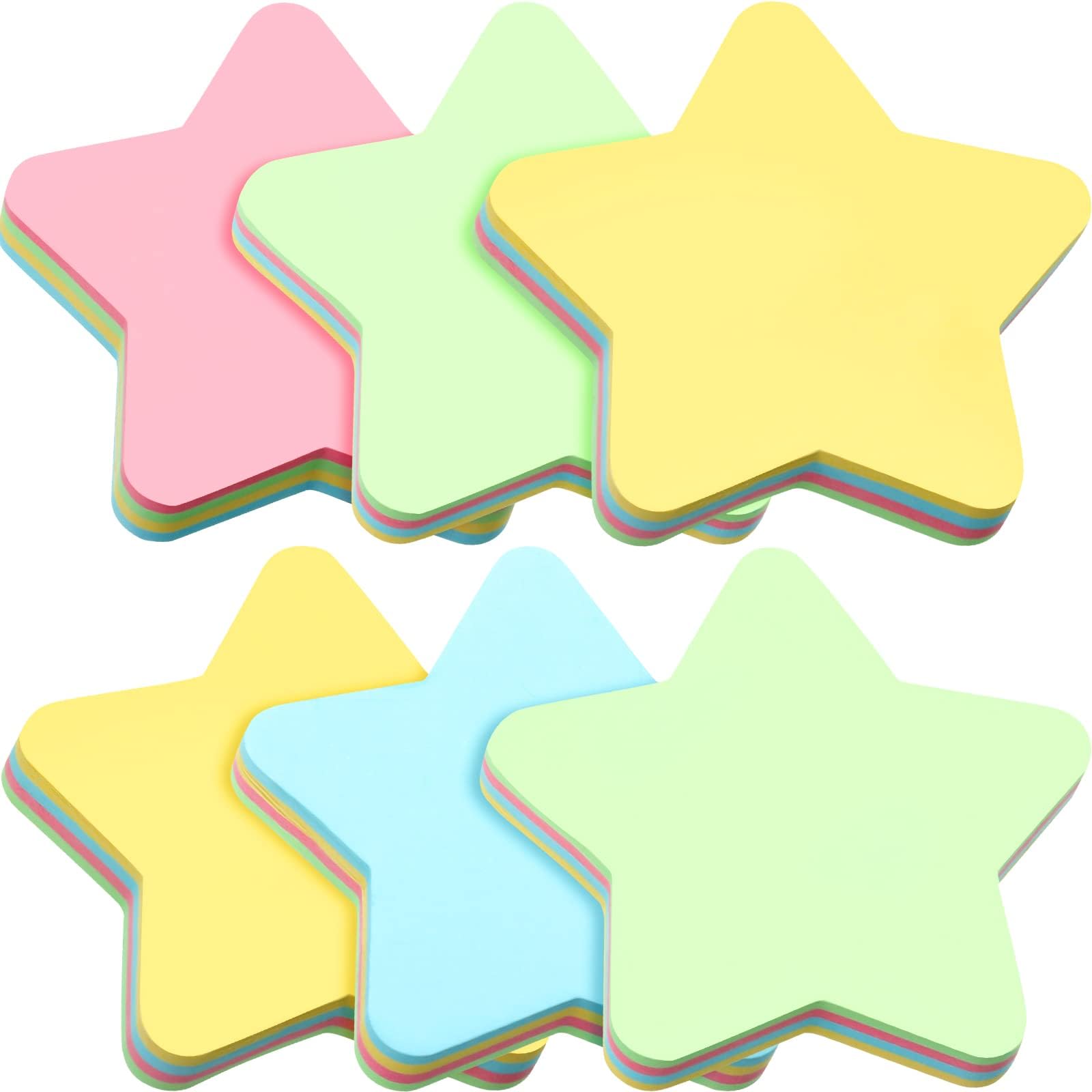 Amazon.com : Post-it is sticky notes Star 72x72mm fluorescent color ...