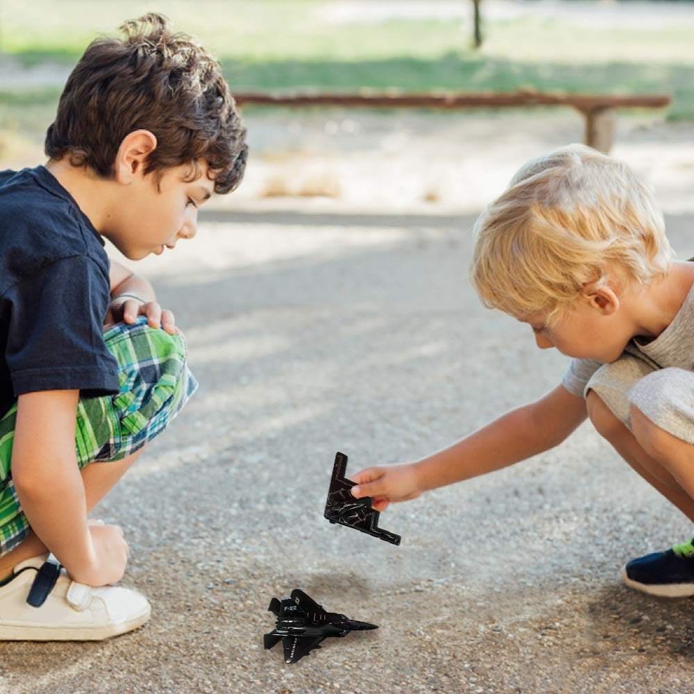 ArtCreativity Diecast Stealth Bomber Toy Jets with Pullback Mechanism ...