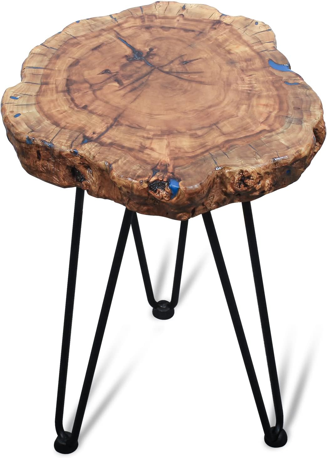 Amazon.com: Natural Edge Side Table, Warm&Air Natural Wood Stump Rustic ...