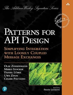 Patterns for API Design: Simplifying Integration with Loosely Coupled ...