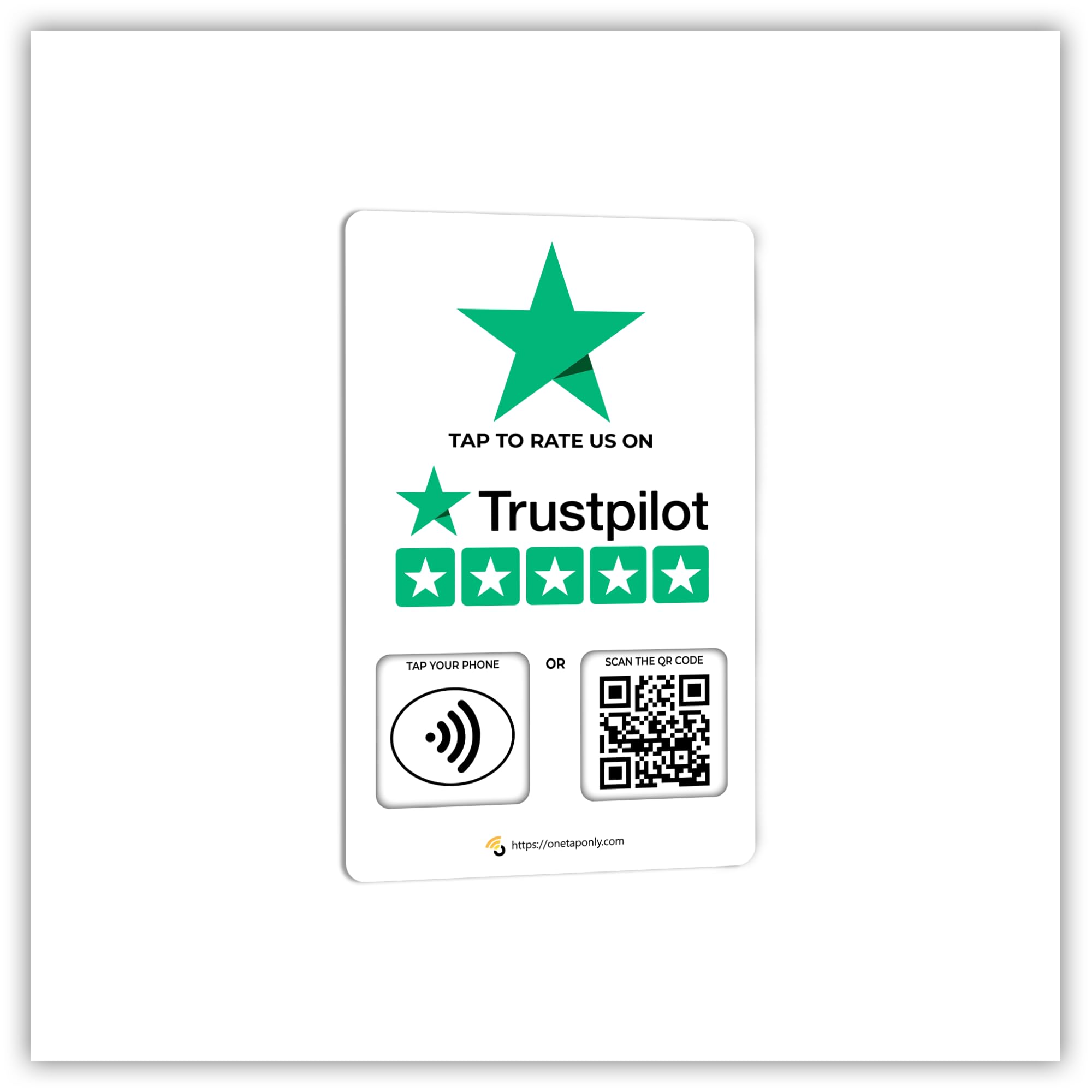 Buy Social Review Tap Card | Contactless Review Card | Review QR Code ...