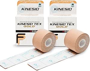 Amazon.com: Kinesio Taping - Elastic Therapeutic Athletic Tape Tex Gold FP Bundle - 1" and 2 ...