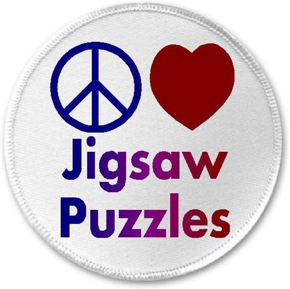 Amazon.com: Peace Love Jigsaw Puzzles - 3" Sew/Iron On Patch Hobby ...