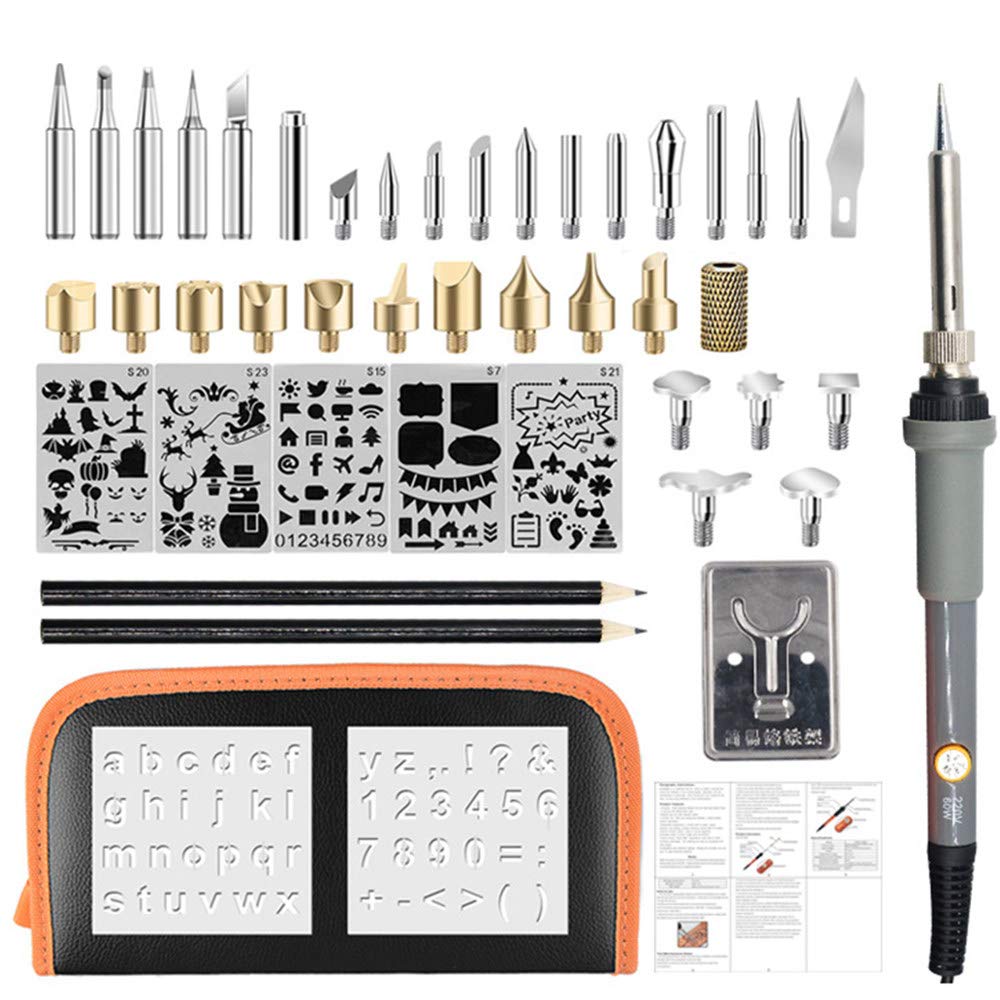 Buy WHR-HARP 42 in 1 Wood Burning Pyrography Pen and Soldering Iron Kit ...