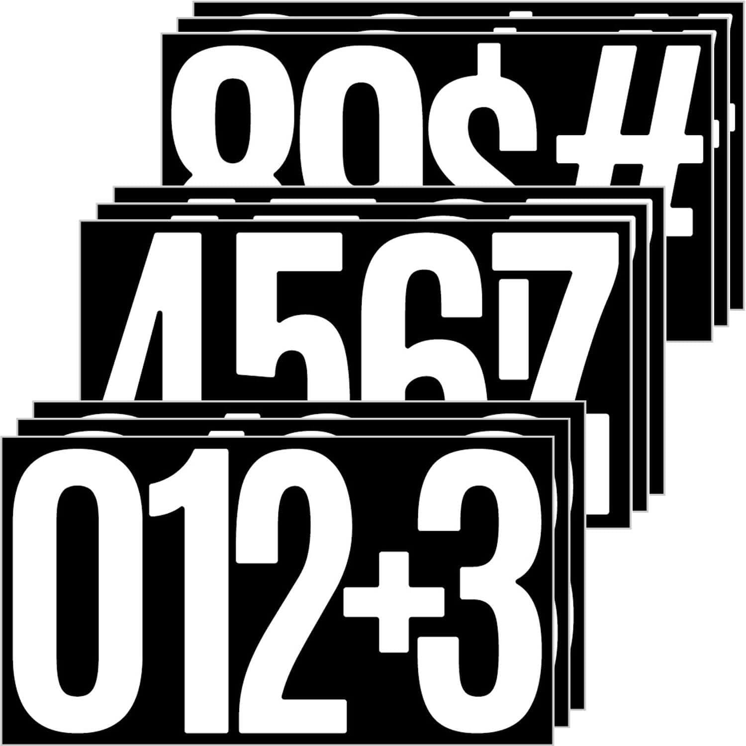Amazon.com: 6 Inch Mailbox Number Stickers, 9 Sheets Large Numbers ...