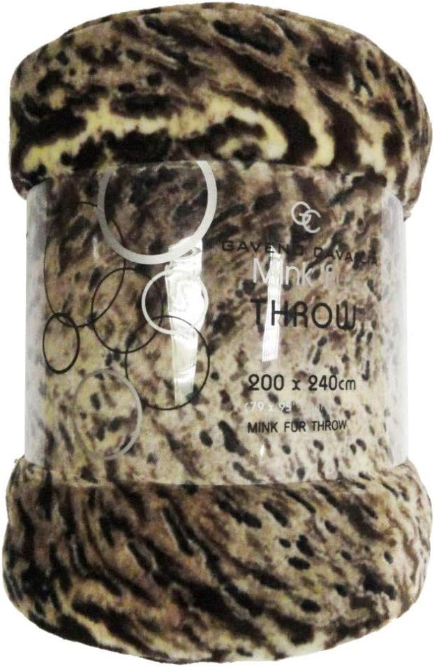 YORKSHIRE HOMEWARE Mink Super Soft Warm Faux Fur Animal Skins Blanket ...