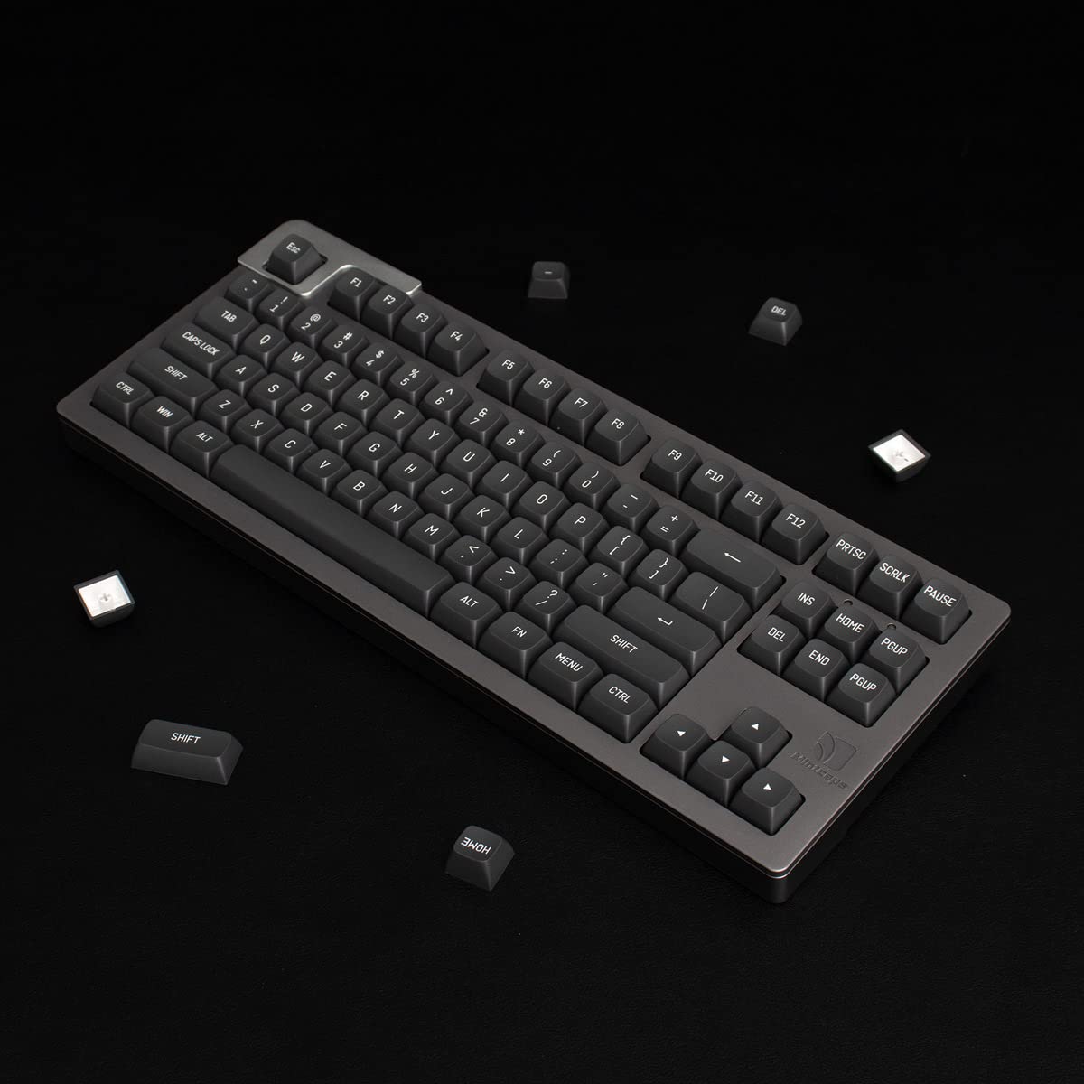 mintcaps Grey Keycaps Set 150 Keys MSA Profile Double Shot ISO/ANSI ...