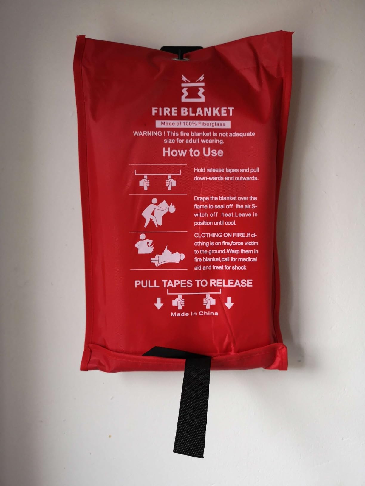 Fire Blanket for Kitchen Home Emergency - Fiberglass Blankets Fire ...