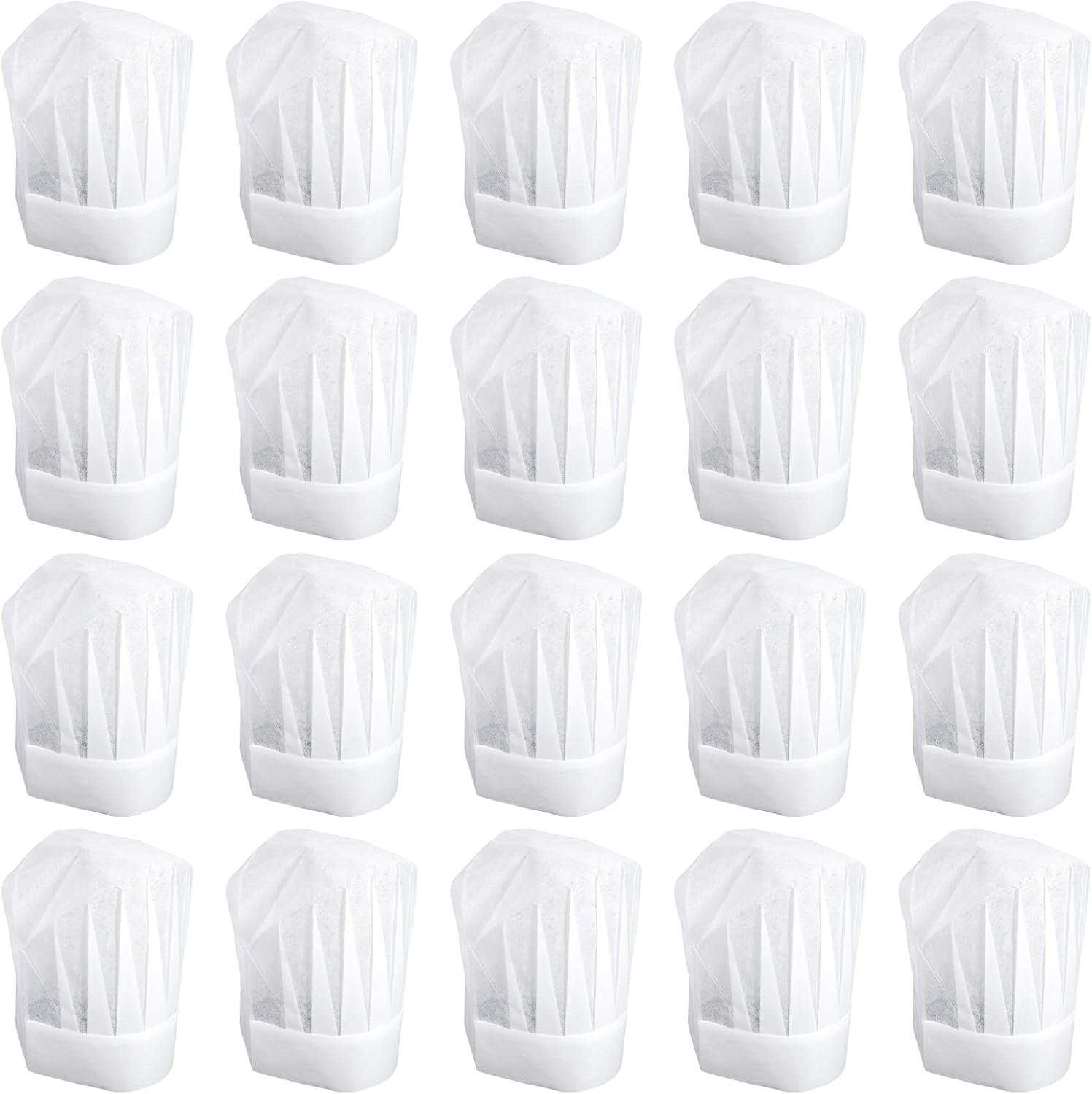 Amazon.com: 20pcs Paper Chef Hats for Kids Disposable Chef Hats Bulk ...