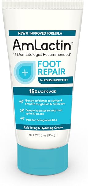 AmLactin Foot Repair Foot Cream Therapy | Smooths Rough, Dry Feet ...