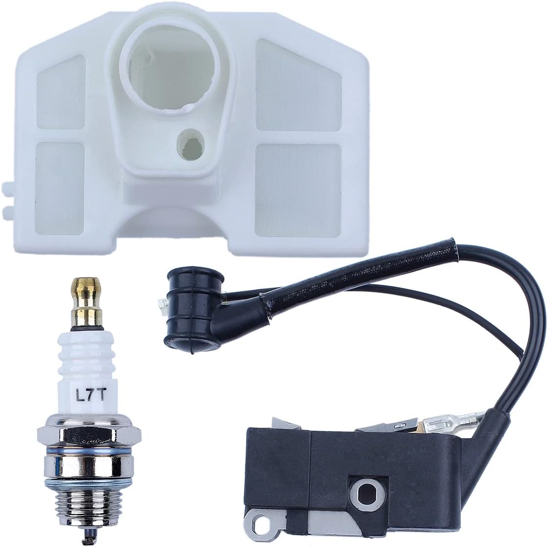 Amazon.com: Mtanlo Ignition Coil Air Filter Kit For Chinese 4500 5200 5800 52cc 45cc 58cc ...