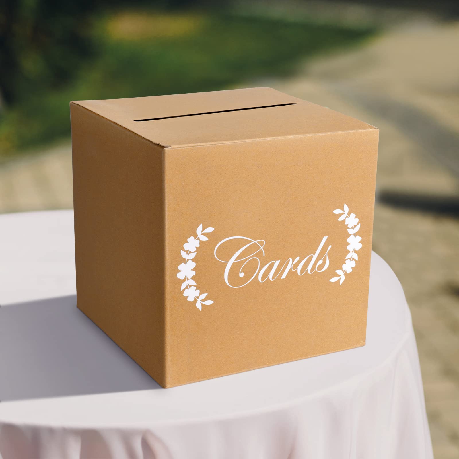 Snapklik.com : Kraft Card Box Wedding Favors Post Cardboard Card ...