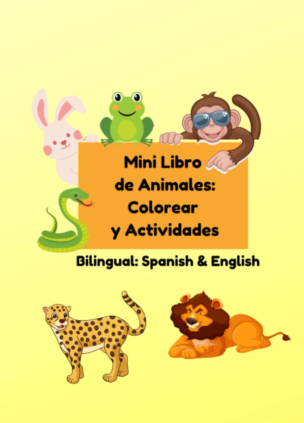 Mini Libro de Animales Para Colorear y Actividades (Spanish Edition ...