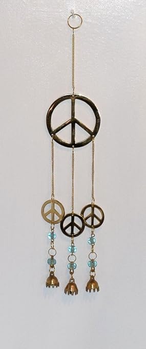 Amazon.com : PEACE Sign Wind Chime or Window Hanger : Patio, Lawn & Garden