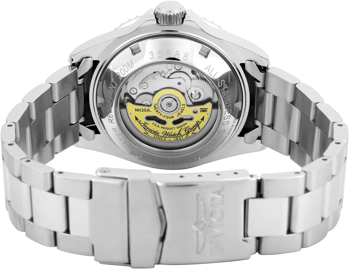 Invicta Men's Pro Diver Collection Coin-Edge Automatic Watch, Silver ...
