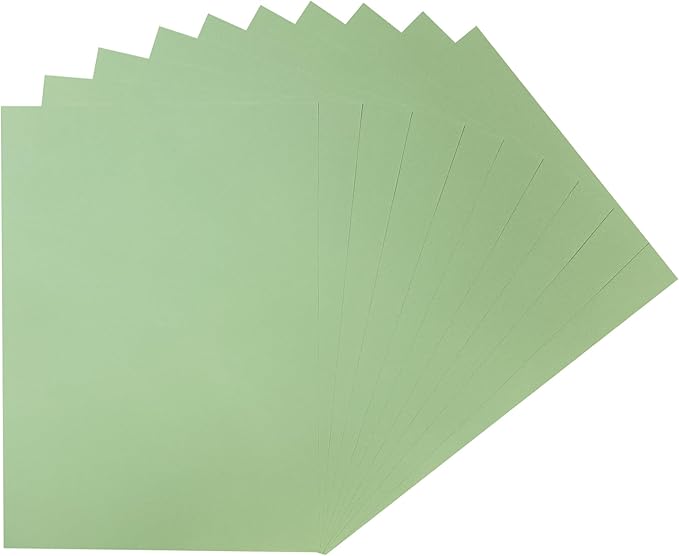 Pack of 100 A4 Pastel Green Coloured Paper 75gsm Sheets : Amazon.co.uk ...