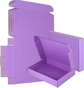 Amazon.com: AIYUNNI 25 Pack Small Shipping Boxes Purple Corrugated ...