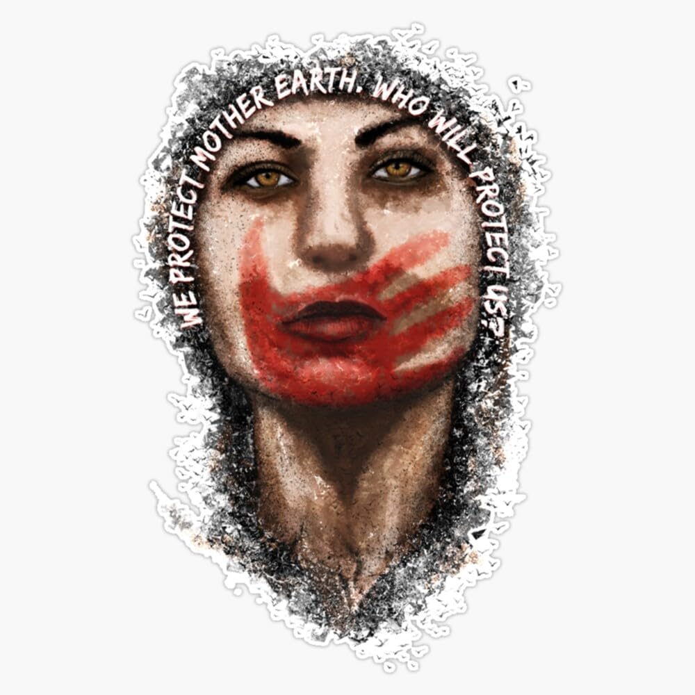 Amazon.com - American Indian Movement AIM bumper sticker 4" x 4 ...