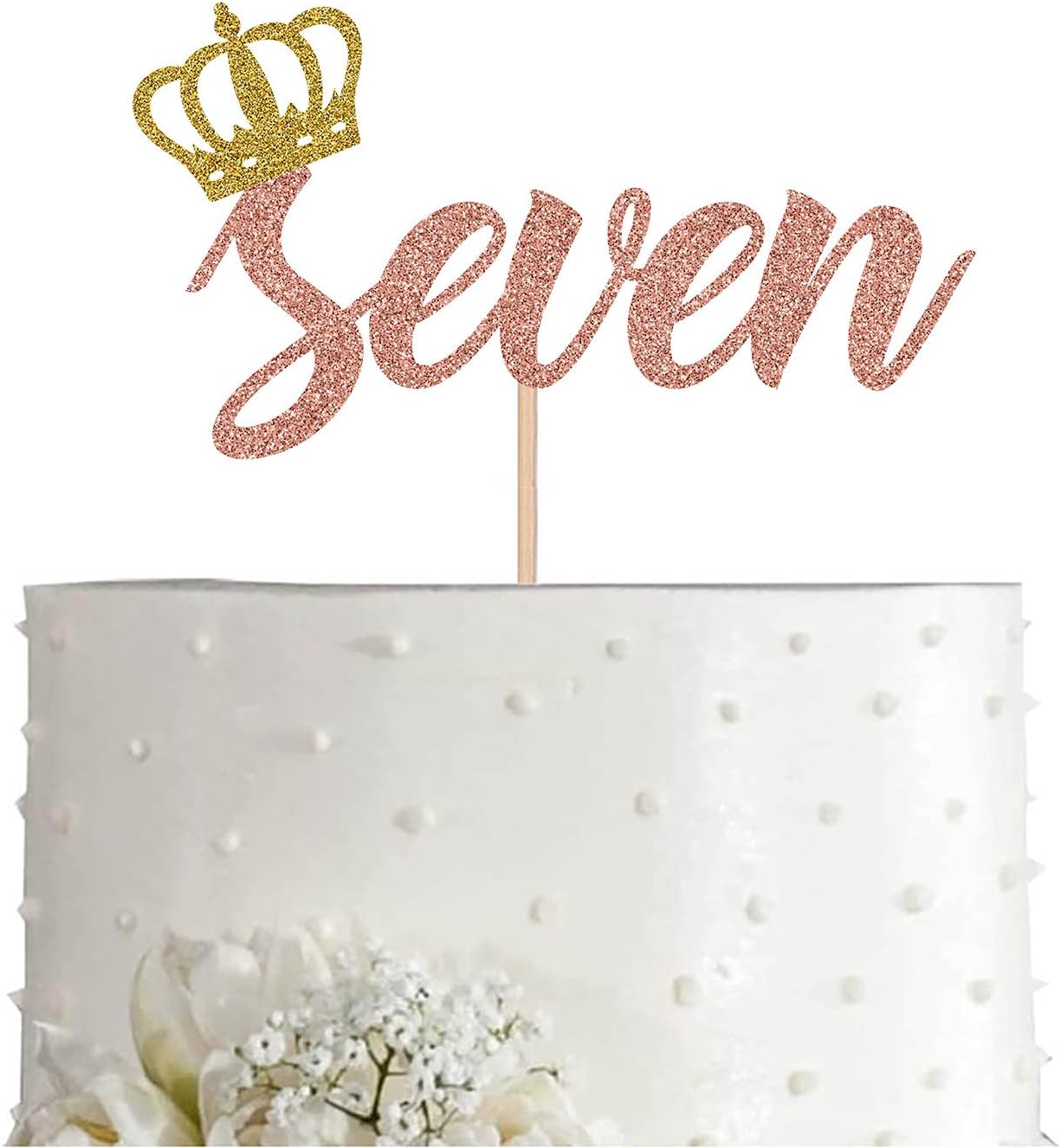 Rose Gold Glitter Princess 7th Birthday Cake Topper Philippines | Ubuy