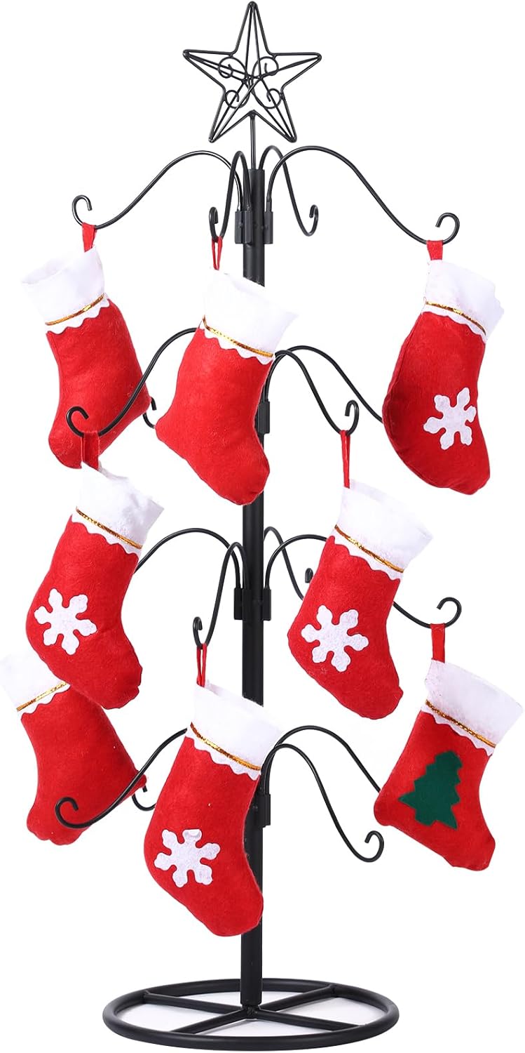 Amazon.com: Blulu 39 Inch Metal Christmas Stocking Tree Stand Metal ...