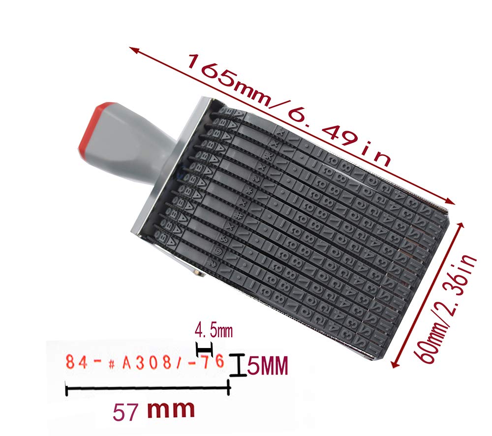 Buy Date Stamp,Roller Stamp Personalized English Alphabet Number Symbol ...