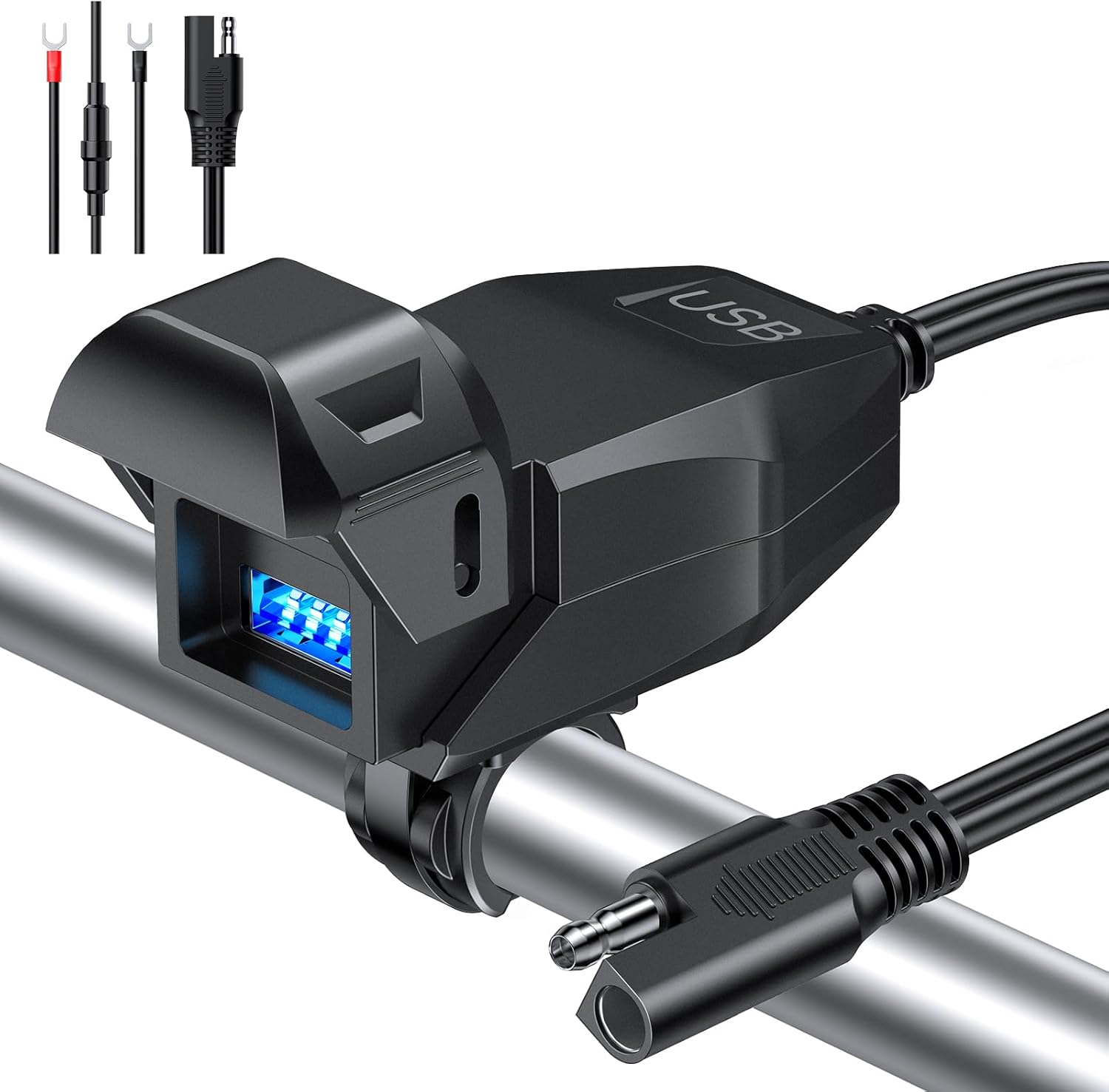 Amazon.com: RANDPOW Motorcycle USB Phone Charger Motorcycle USB Charger ...