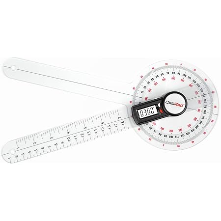 Amazon.com: Healthy You 12 Inch Large Goniometer 360 Degree - Physical ...