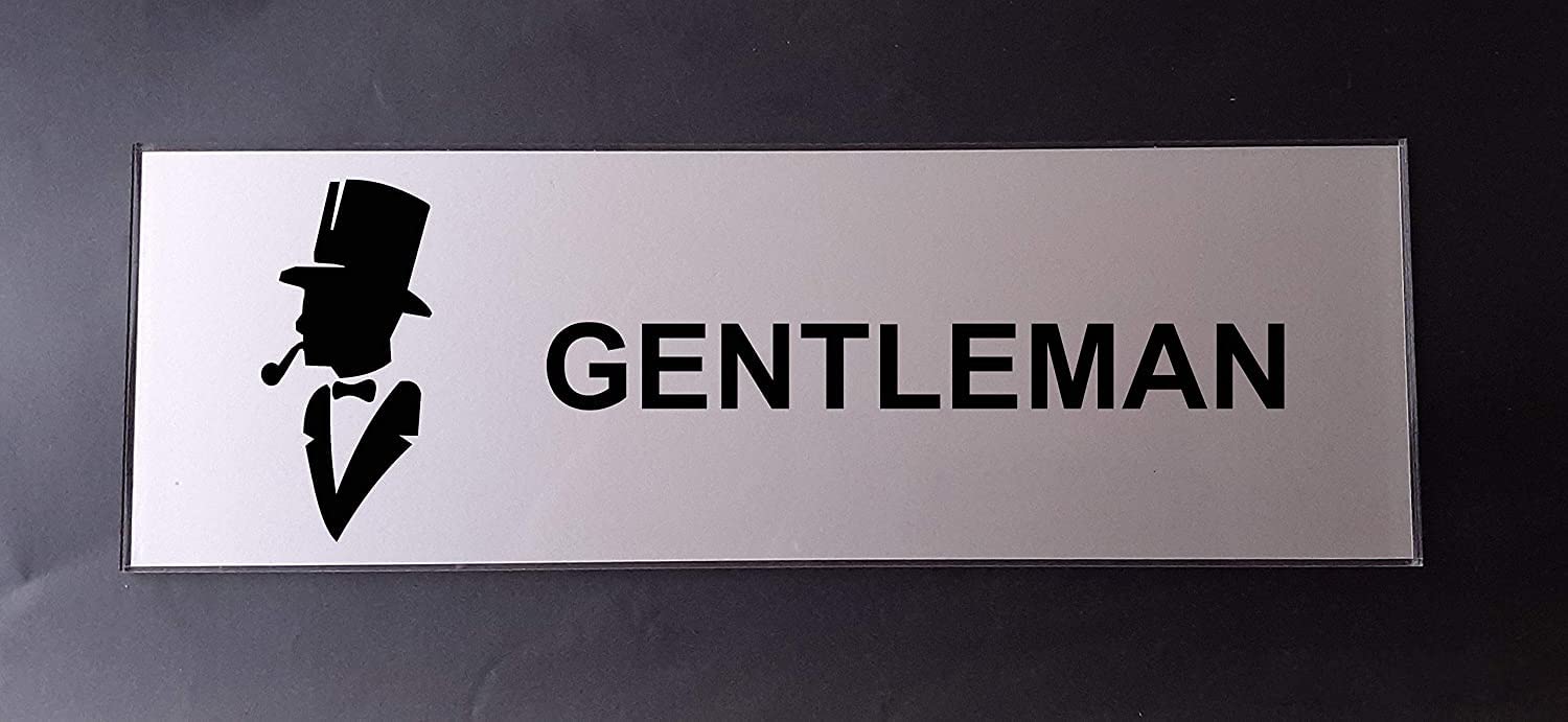 Buy SIGNOOGLE Gentleman Restroom Toilet Washroom Trail Dressing Room ...