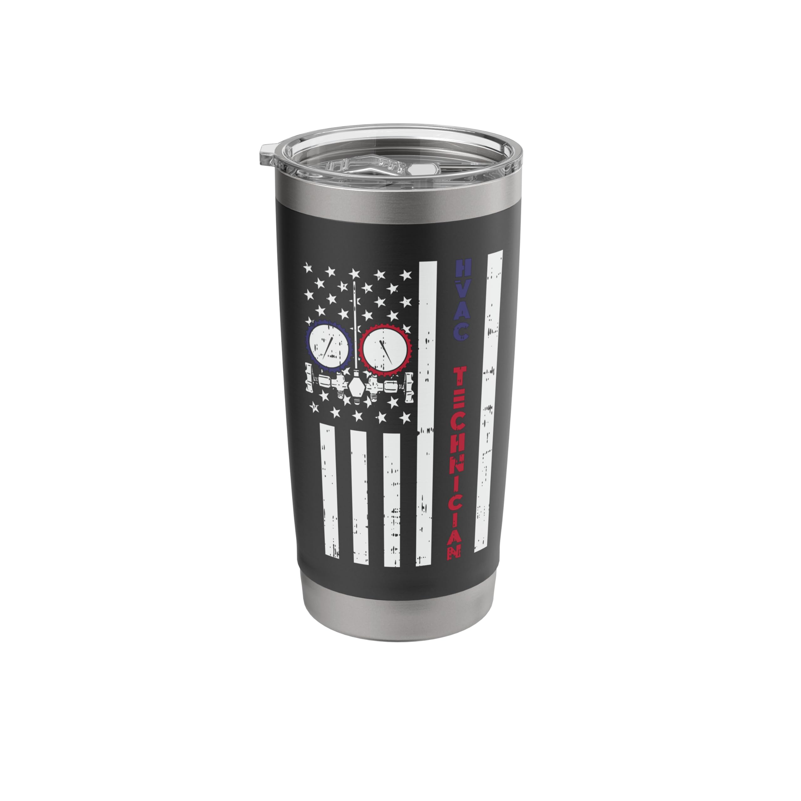 Amazon.com | Vintage American Flag HVAC Technician - Proud USA HVAC ...