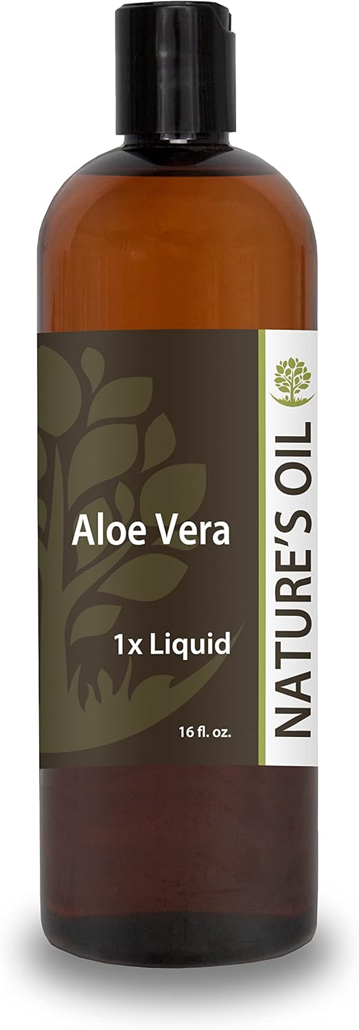 Amazon.com : Nature's Oil Aloe Vera Liquid 1x, 16oz, Pure Aloe Extract ...