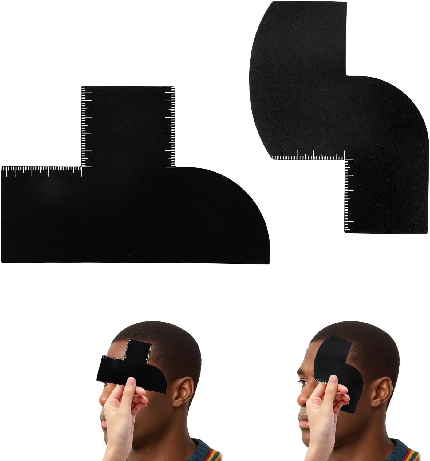 2pcs Enhancement Card for Barbers, Reusable Hairline Shape Up Line Up ...