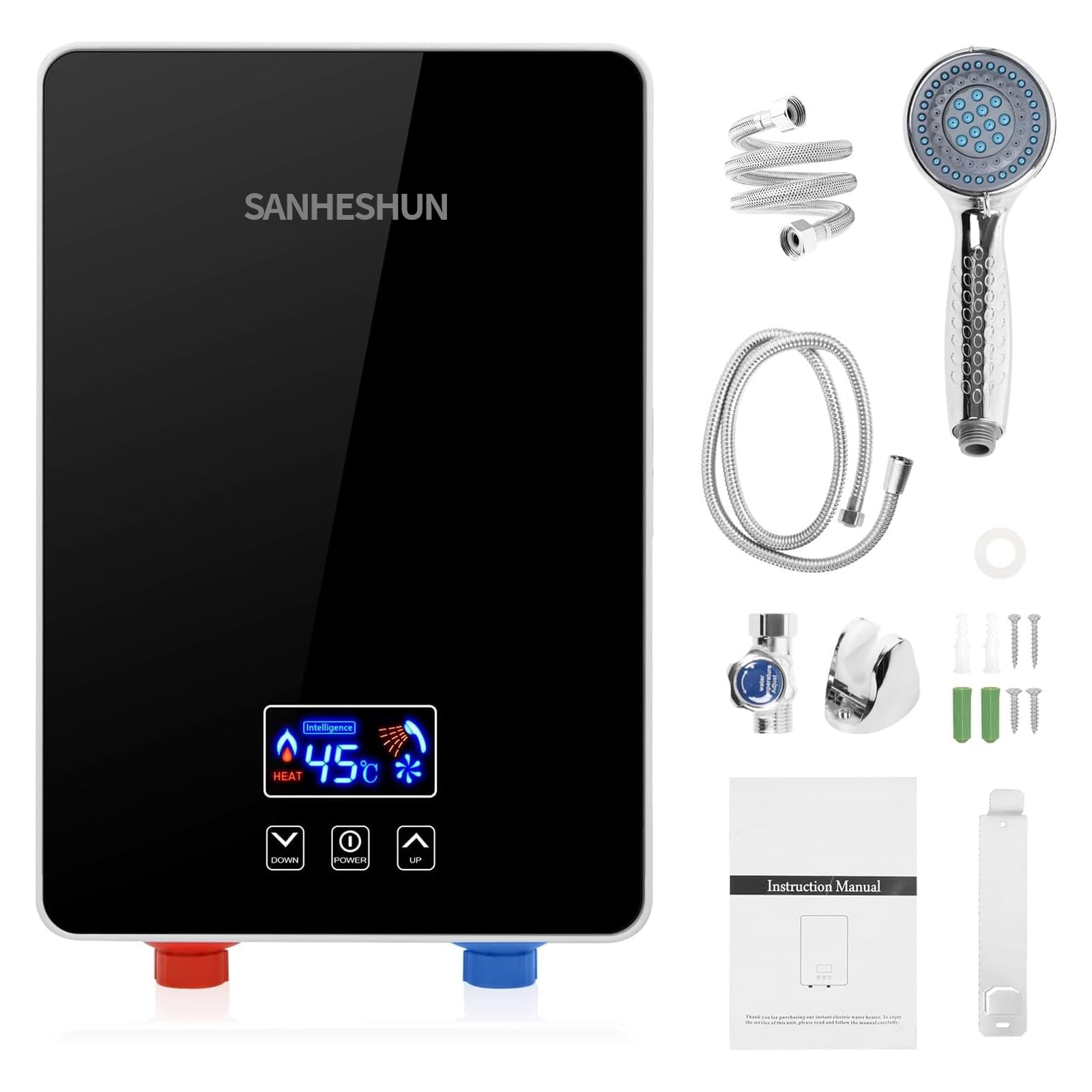 Electric Tankless Water Heater 6000W 220V Instant Hot Water Heater with ...