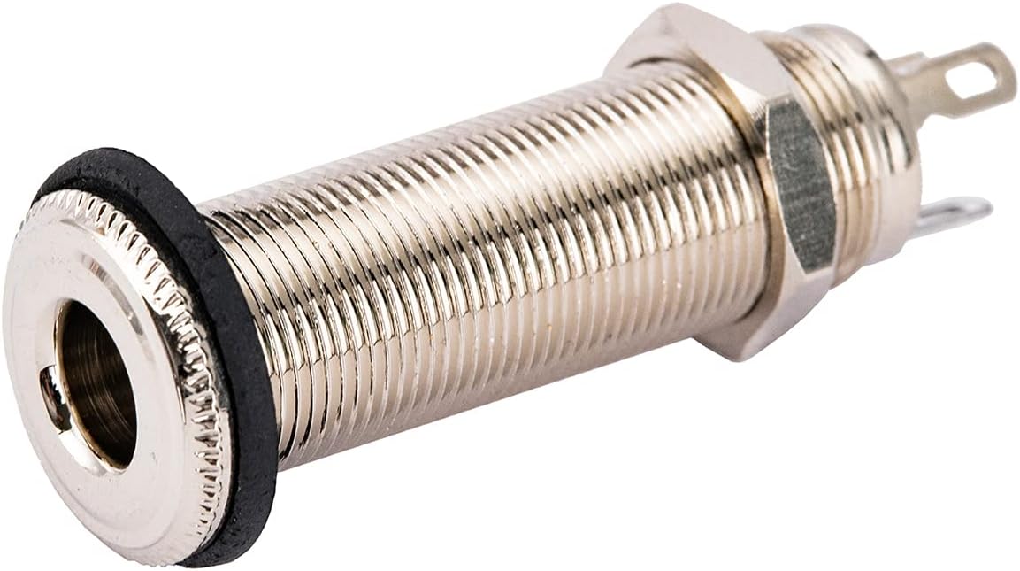 Amazon.com: Musiclily Pro 1/4 inch Copper Guitar Mono Cylinder Barrel ...